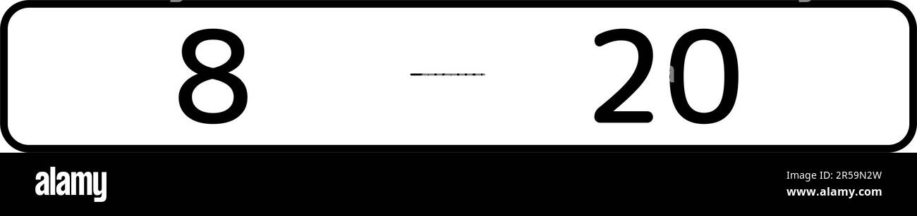 8 a.m. to 8 p.m., Supplemental signs, Order on Standardization of Road ...