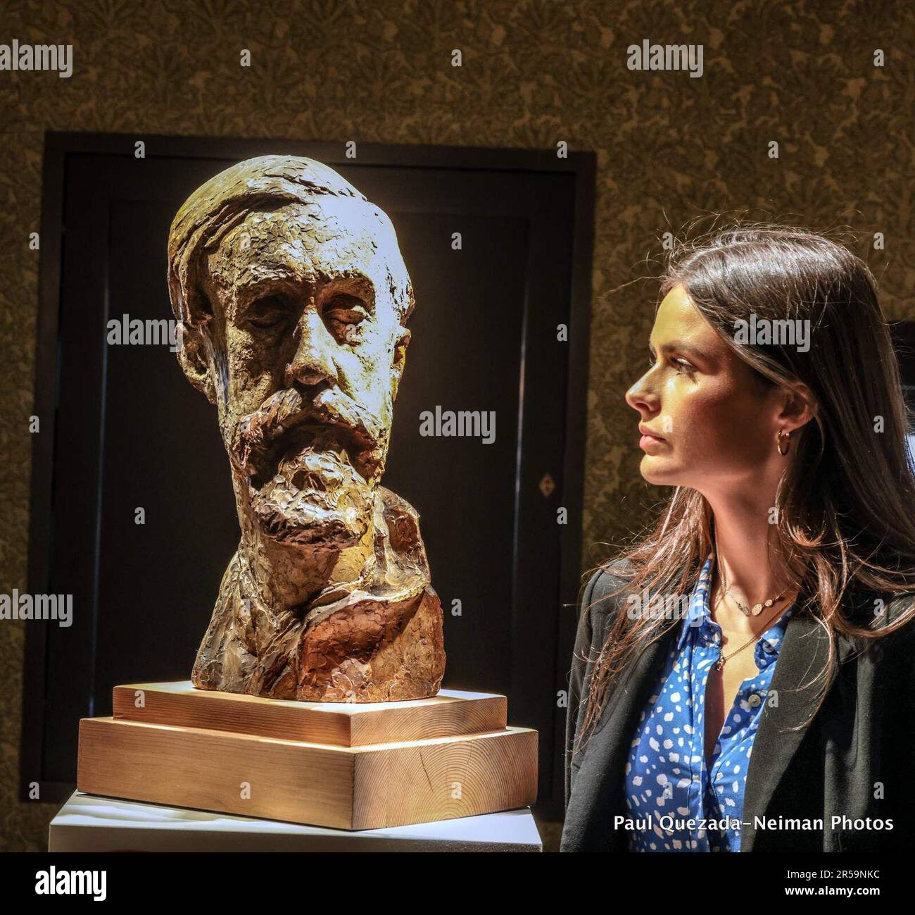 London, UK. 02nd June, 2023. Stephen Tomlin bust of -Lytton Strachey ...