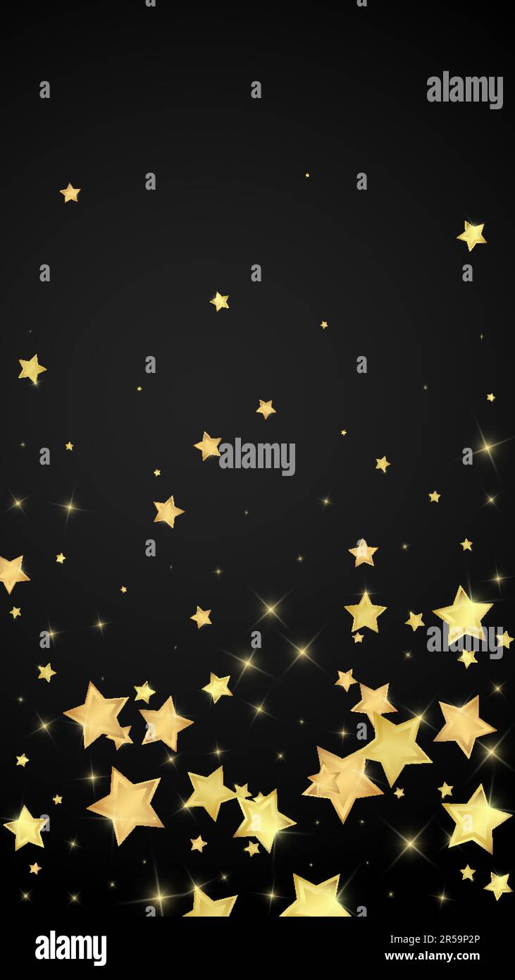 Magic stars vector overlay. Gold stars scattered around randomly ...