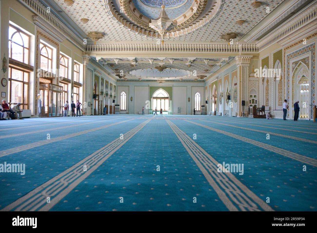 Hazrati imam comlex. Inside view of the madrasah. Islam building in ...
