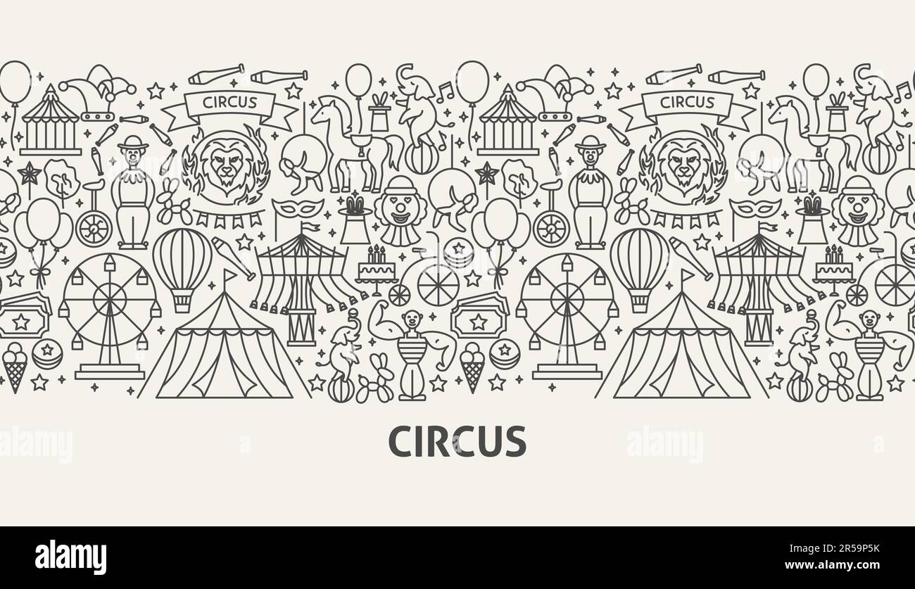 Circus Banner Concept Stock Vector Image & Art - Alamy