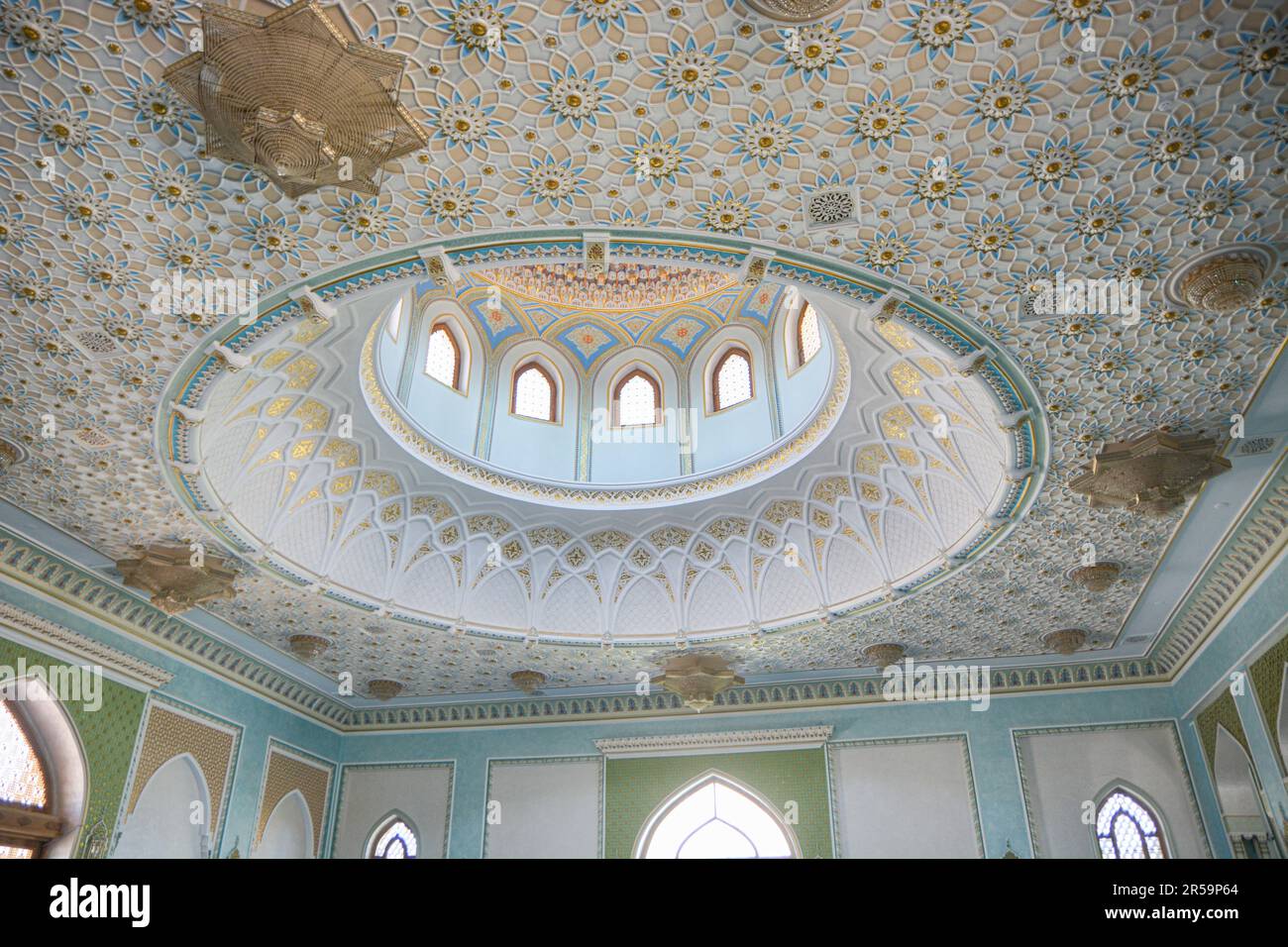Hazrati imam comlex. Close up view of the madrasah. Islam building in ...
