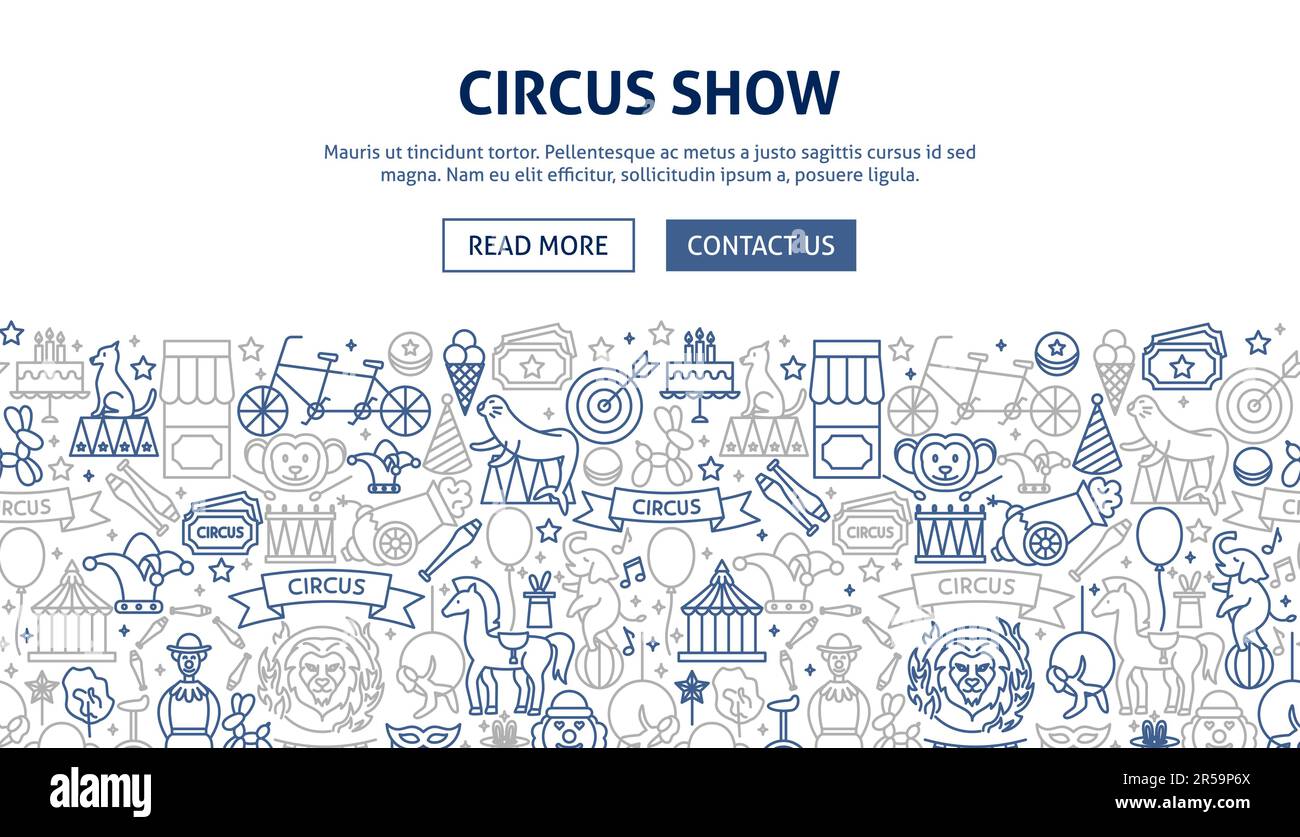Circus Show Banner Design Stock Vector Image & Art - Alamy