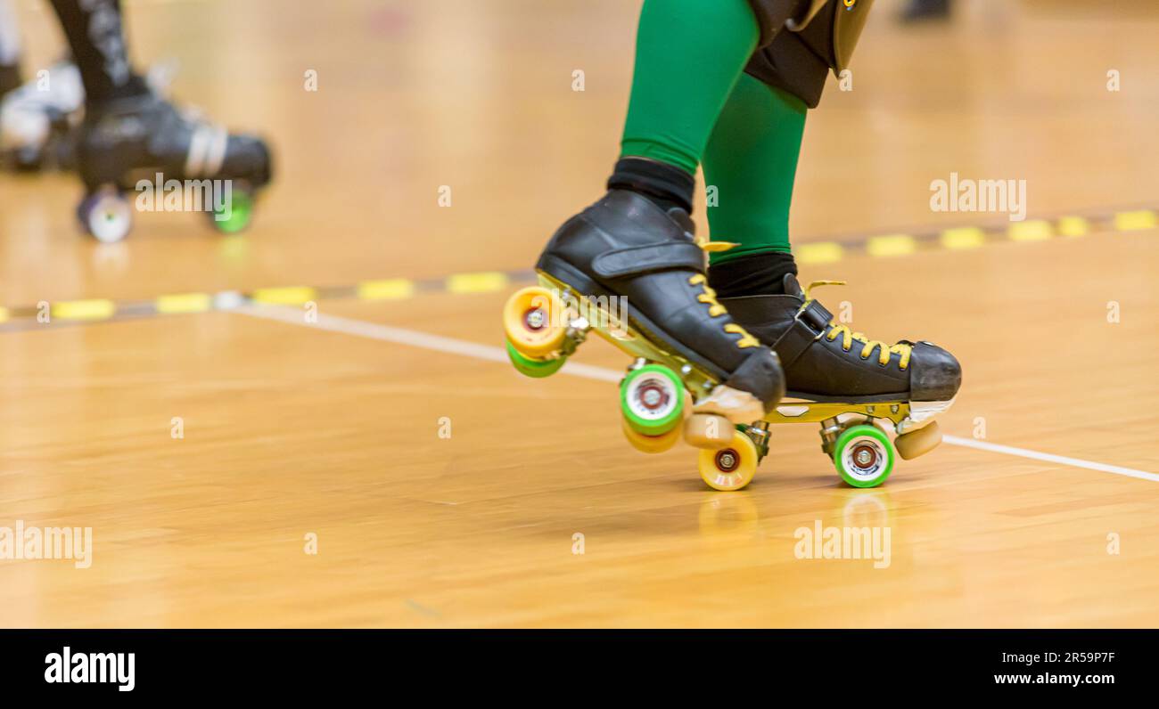 Vintage roller derby hi-res stock photography and images - Alamy