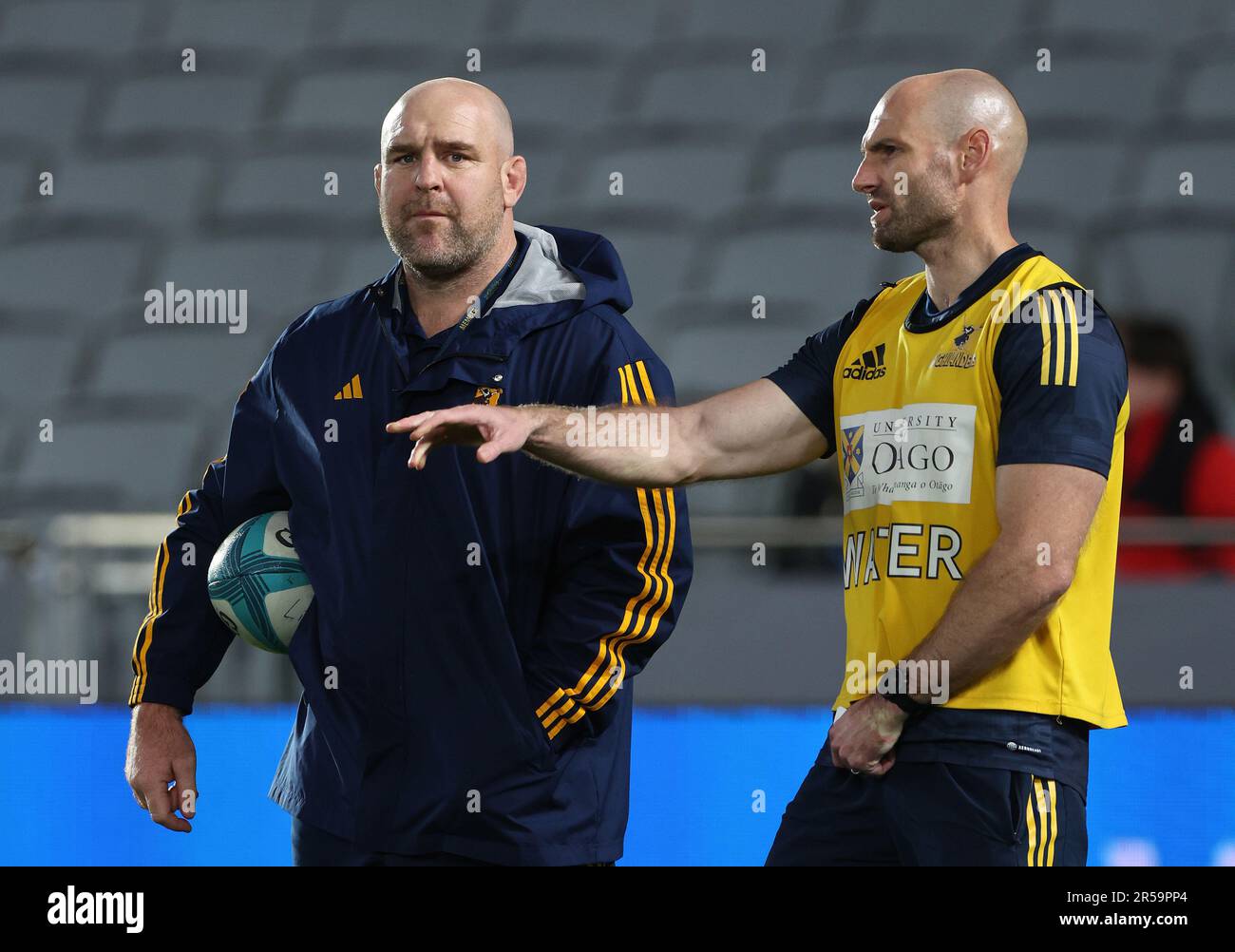 Auckland, New Zealand. 02nd June, 2023. Highlanders head coach Clarke ...