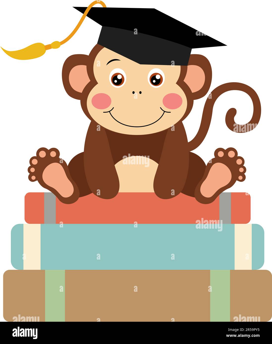 Monkey sitting isolated hi-res stock photography and images - Alamy