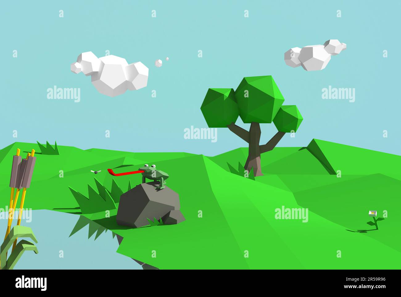 Low poly landscape hi-res stock photography and images - Alamy