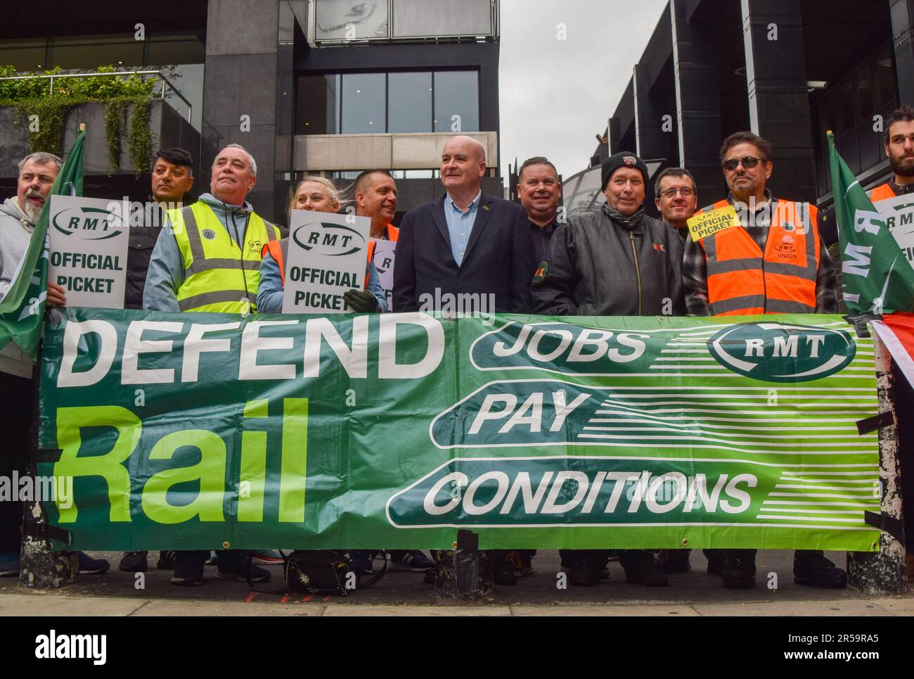 London, England, UK. 2nd June, 2023. RMT General Secretary MICK LYNCH ...