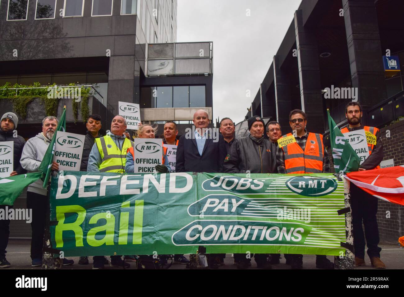 London, England, UK. 2nd June, 2023. RMT General Secretary MICK LYNCH ...