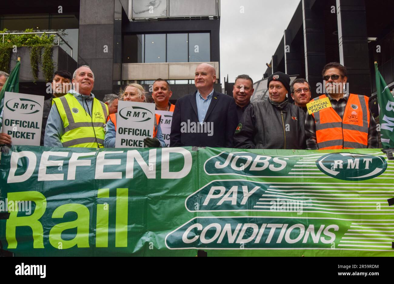 London, England, UK. 2nd June, 2023. RMT General Secretary MICK LYNCH ...