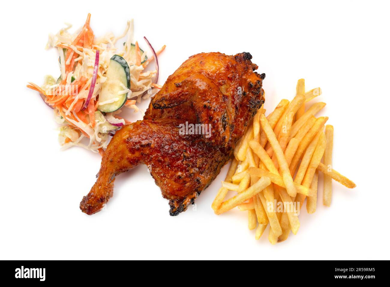 Delicious bbq half chicken Cut Out Stock Images & Pictures - Alamy