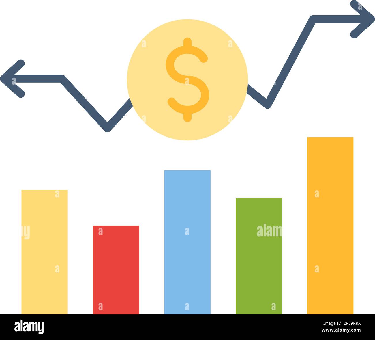 Fluctuation chart Cut Out Stock Images & Pictures - Alamy