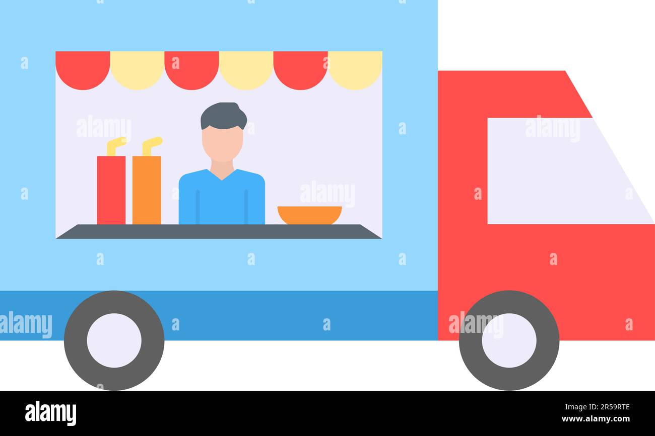 Truck delivery vegetables Stock Vector Images - Alamy