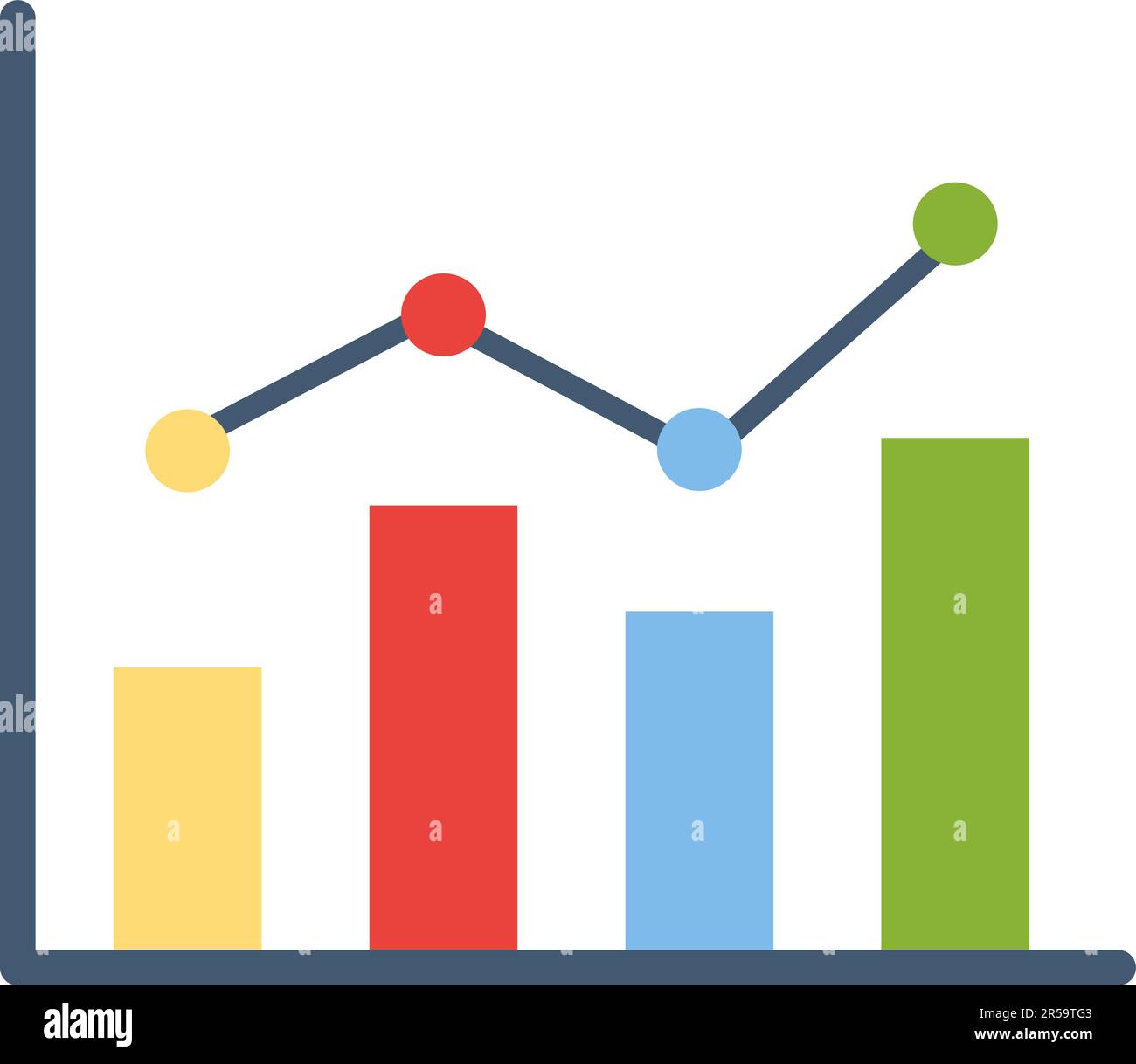 Graph icon vector image Stock Vector Image & Art - Alamy