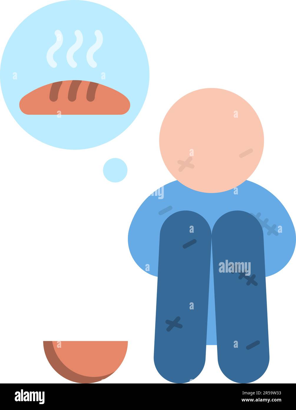 Image of hunger Stock Vector Images - Alamy