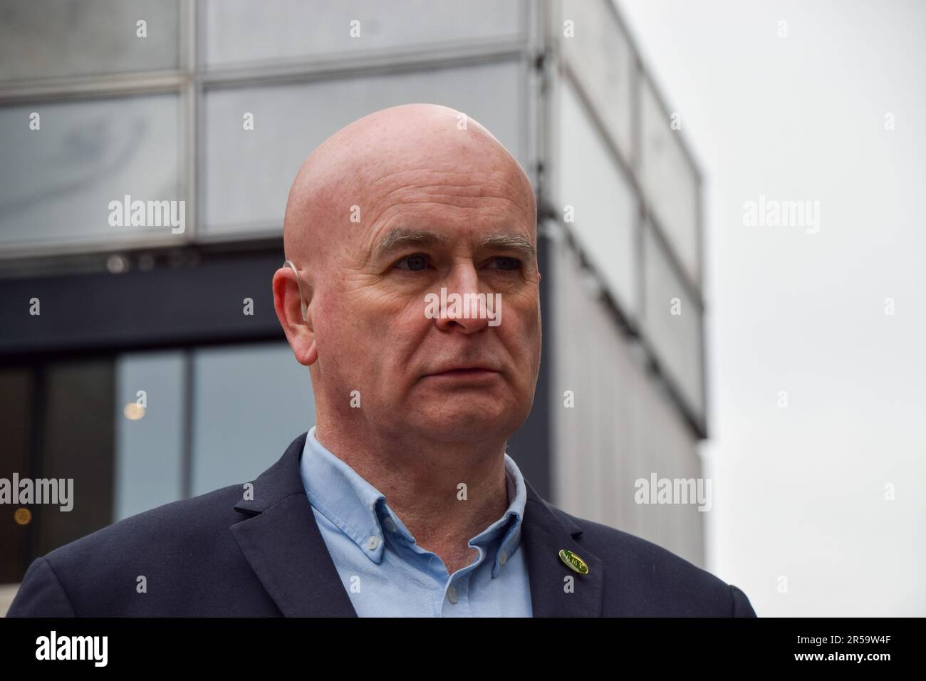 London, England, UK. 2nd June, 2023. RMT General Secretary MICK LYNCH ...
