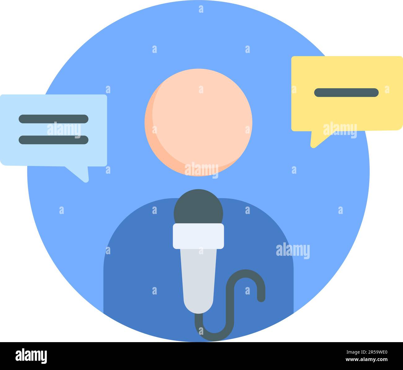 Journalist icon vector image Stock Vector Image & Art - Alamy