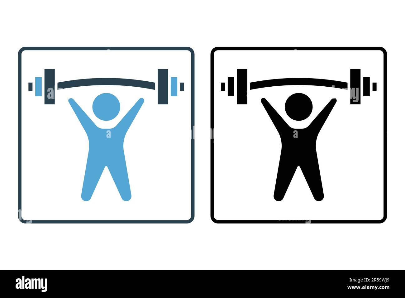 Heavy lift pictogram Stock Vector Images - Alamy