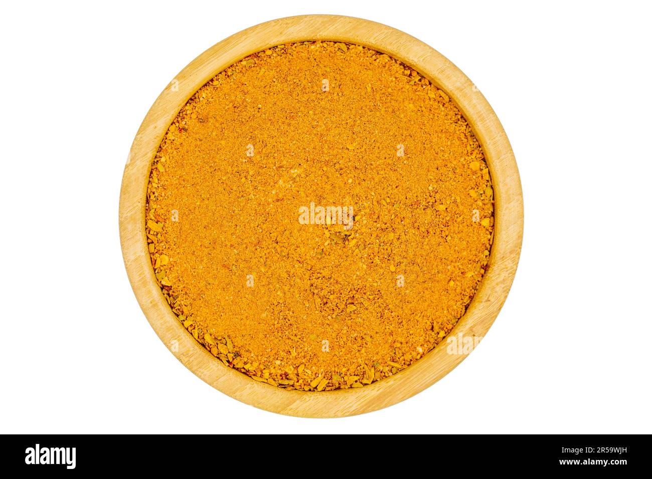 Cajun spice powder isolated on white background. Powdered dried cajun ...