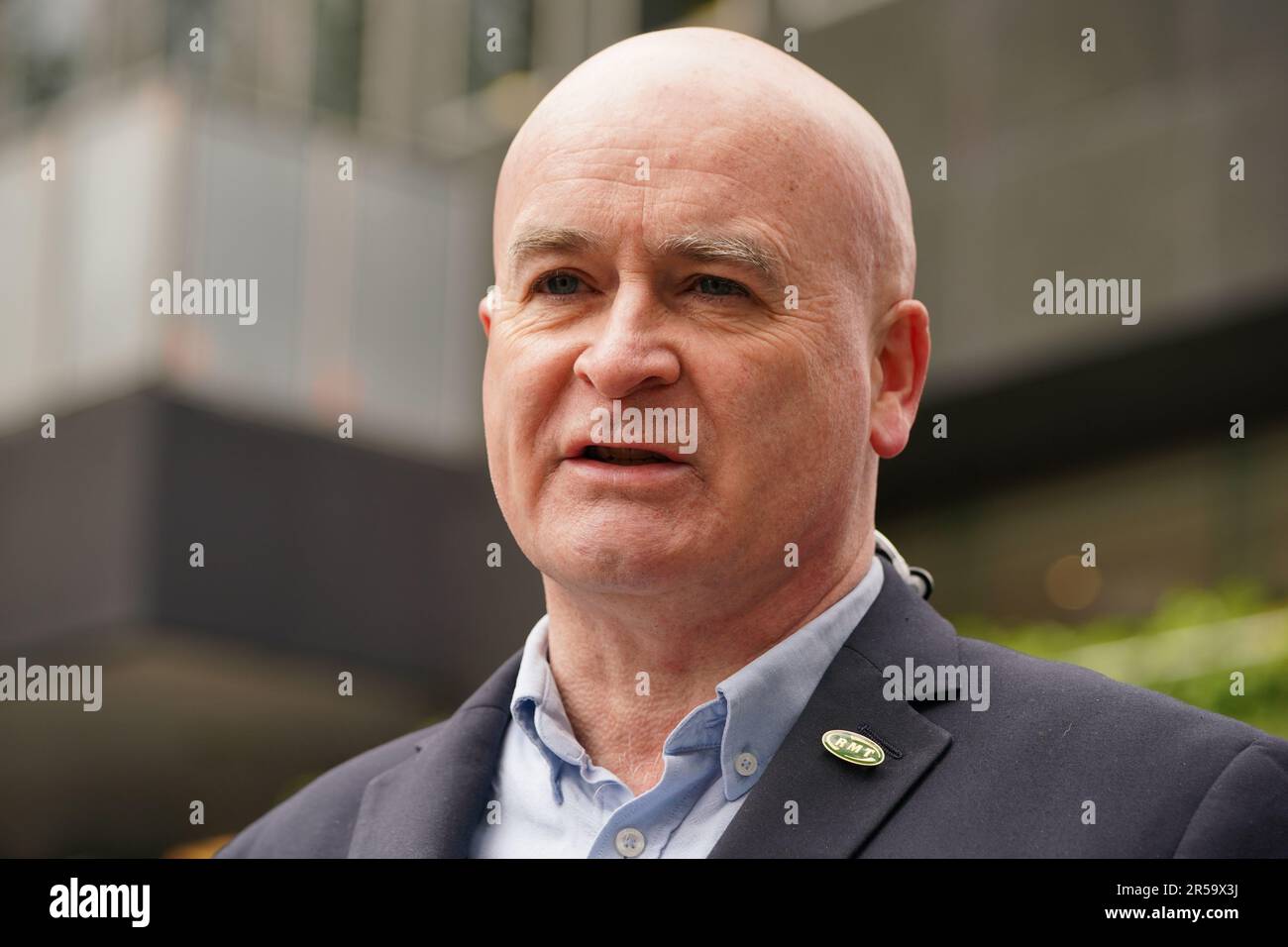 Rail, Maritime and Transport union general secretary Mick Lynch speaks ...