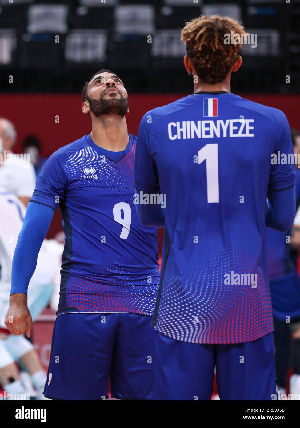 AUG 7, 2021 - Tokyo, Japan: Earvin NGAPETH #9 of Team FRANCE in the ...