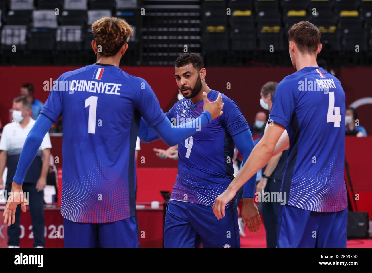 AUG 7, 2021 - Tokyo, Japan: Earvin NGAPETH #9 of Team FRANCE in the ...
