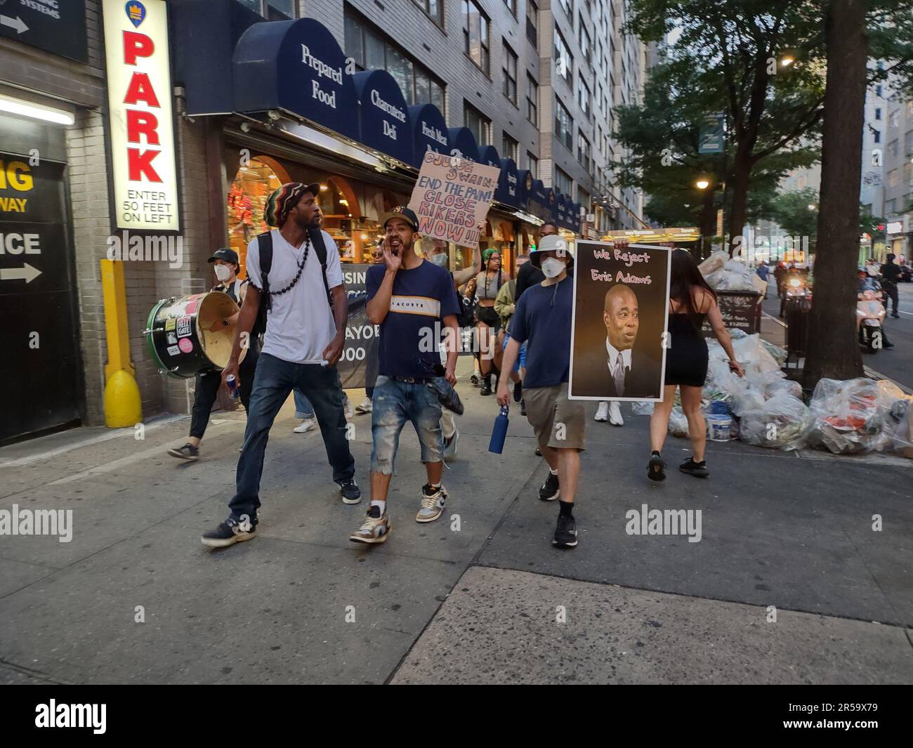 Union Square and Times Square, Manhattan, NY 10036, USA. Intense ...