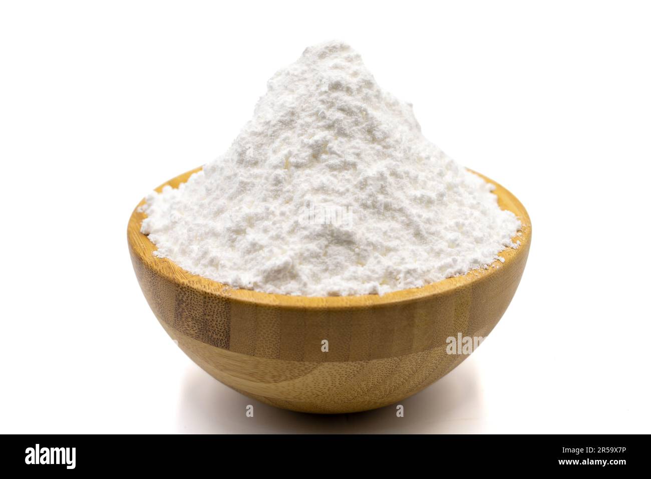 Powdered sugar isolated on white background. Powdered sugar or icing ...