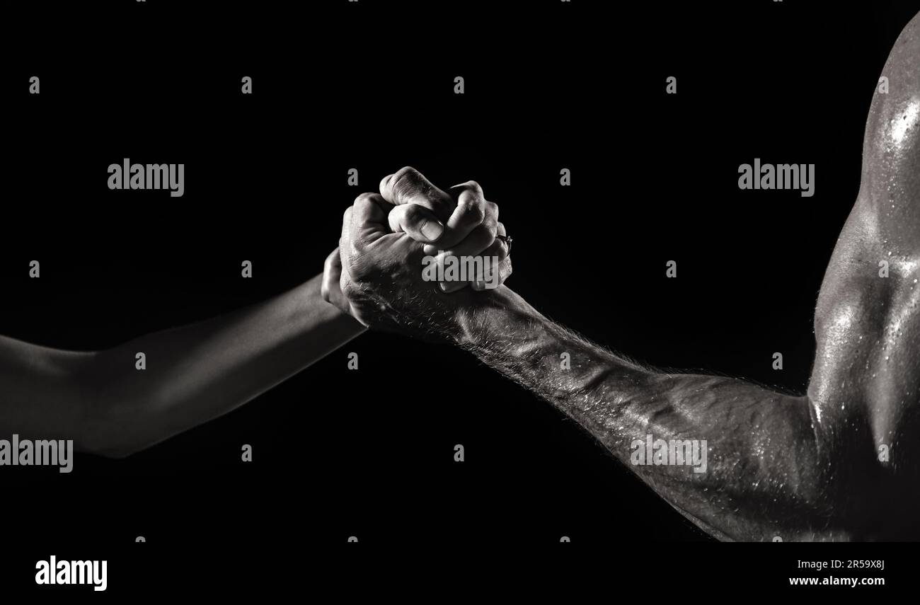 Helping hand. Holding hand, close up. Giving a helping hand. Rescue ...