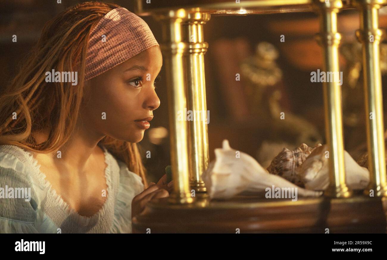 The Little Mermaid 2023 Halle Bailey Stock Photo - Alamy