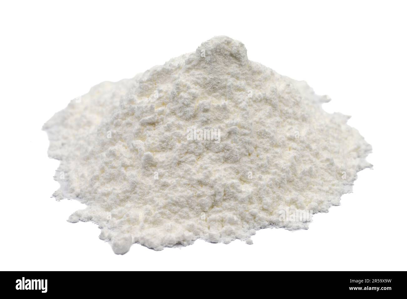 Powdered sugar isolated on white background. Powdered sugar or icing ...
