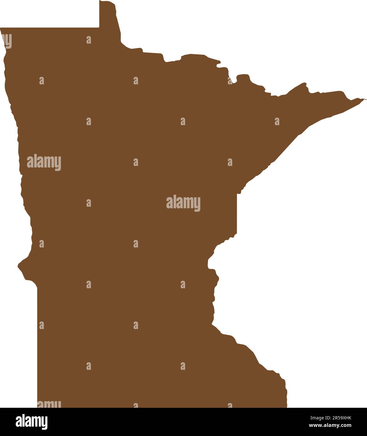 Minnesota border Stock Vector Images - Alamy