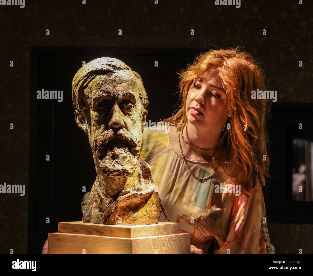 London, UK. 02nd June, 2023. Stephen Tomlin bust of -Lytton Strachey ...