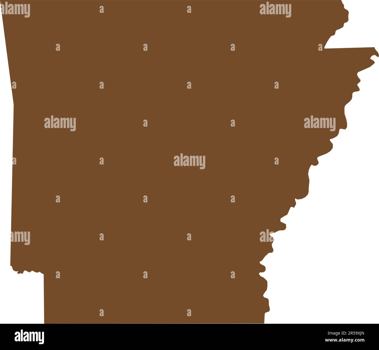 Map arkansas in usa Stock Vector Images - Alamy