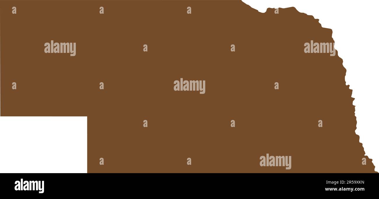 Nebraska contour Stock Vector Images - Alamy