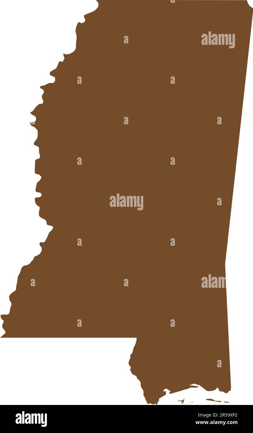 mississippi physical features map
