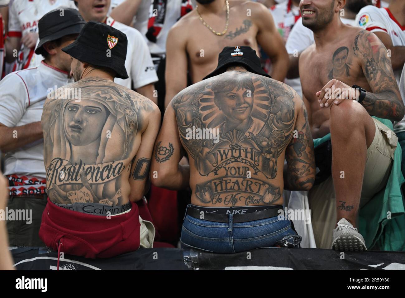 BUDAPEST, HUNGARY - MAY 31: Sevilla FC fans during the UEFA Europa ...