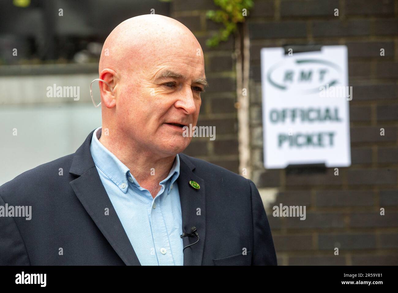 London, England, UK. 2nd June, 2023. The National Union of Rail ...