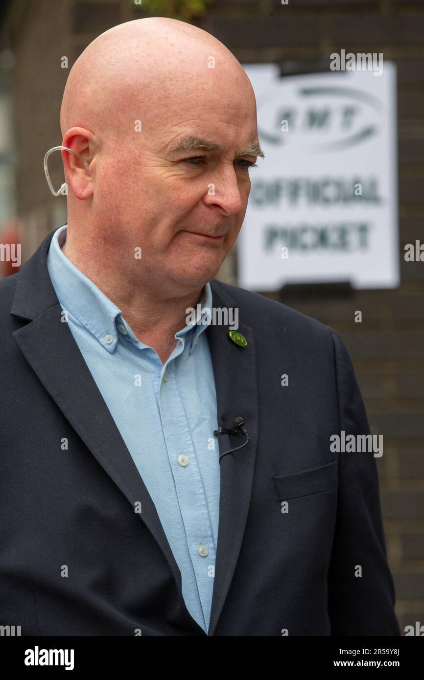 London, England, UK. 2nd June, 2023. The National Union of Rail ...