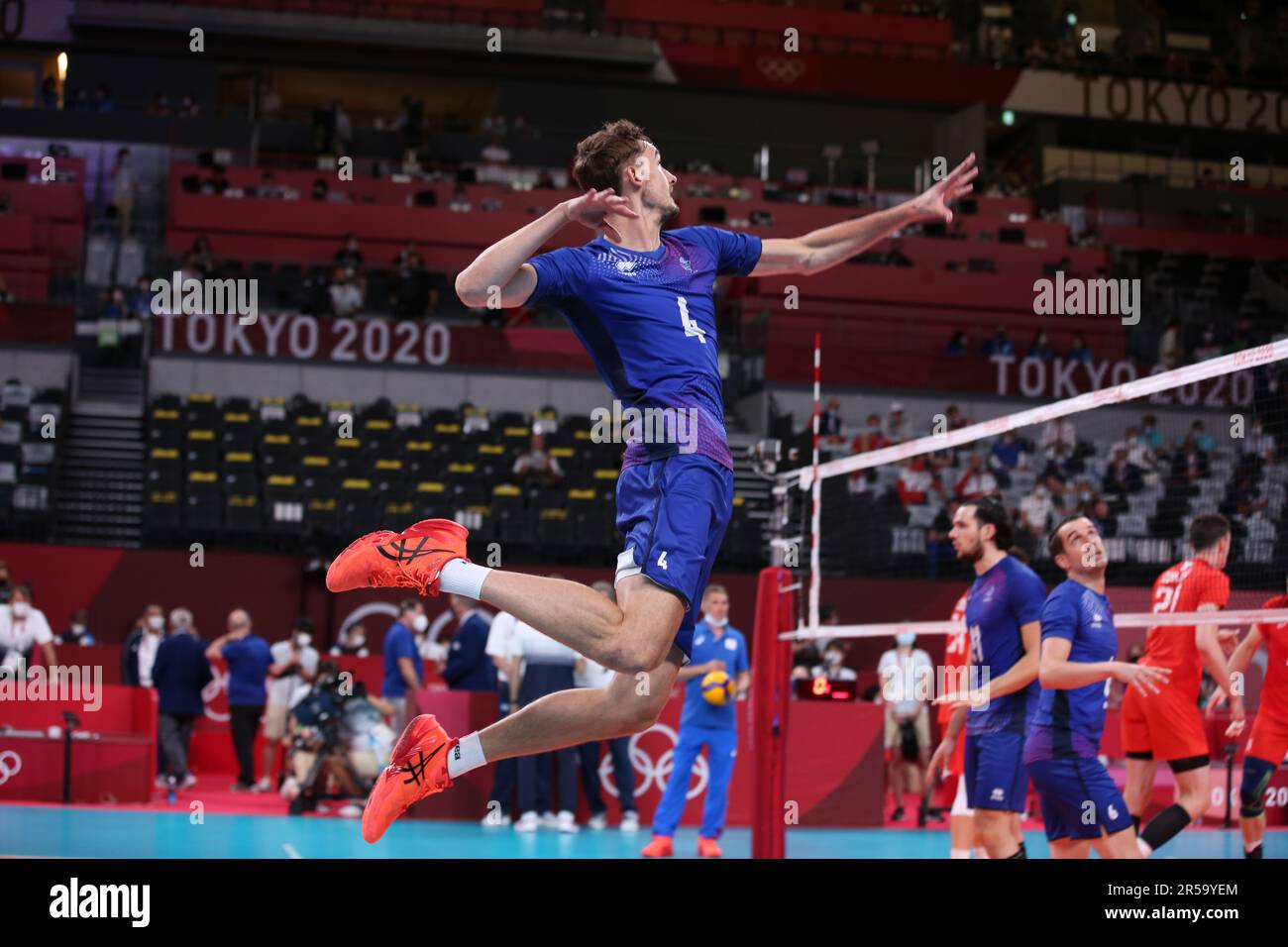 AUG 7, 2021 - Tokyo, Japan: Jean PATRY #4 of Team FRANCE in the ...