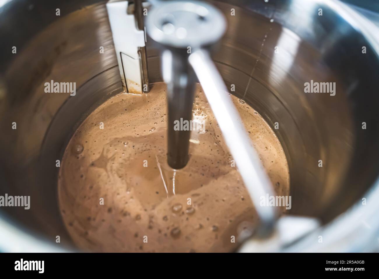 pasteurizer machine with ice cream - Pasteurization process. High ...