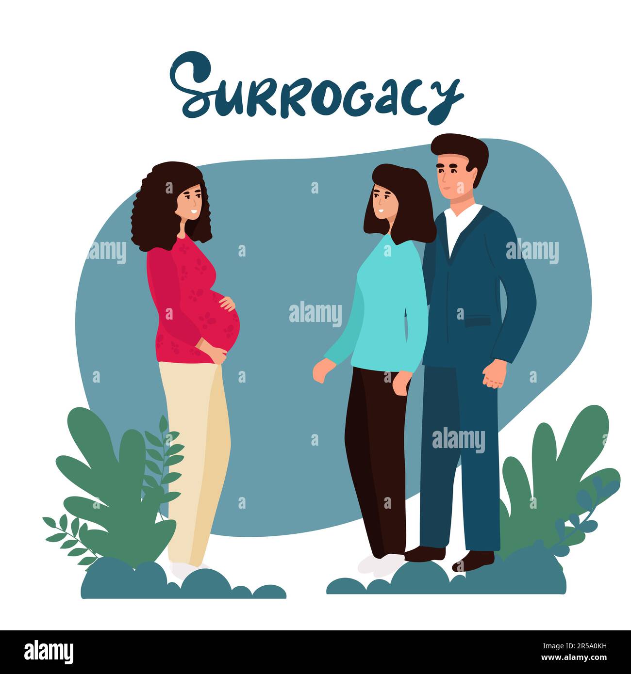 Homosexual couple pregnant Stock Vector Images - Alamy