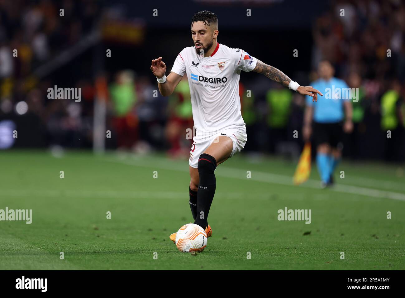 Alex Telles of Sevilla FC in action during the UEFA Europa League final ...
