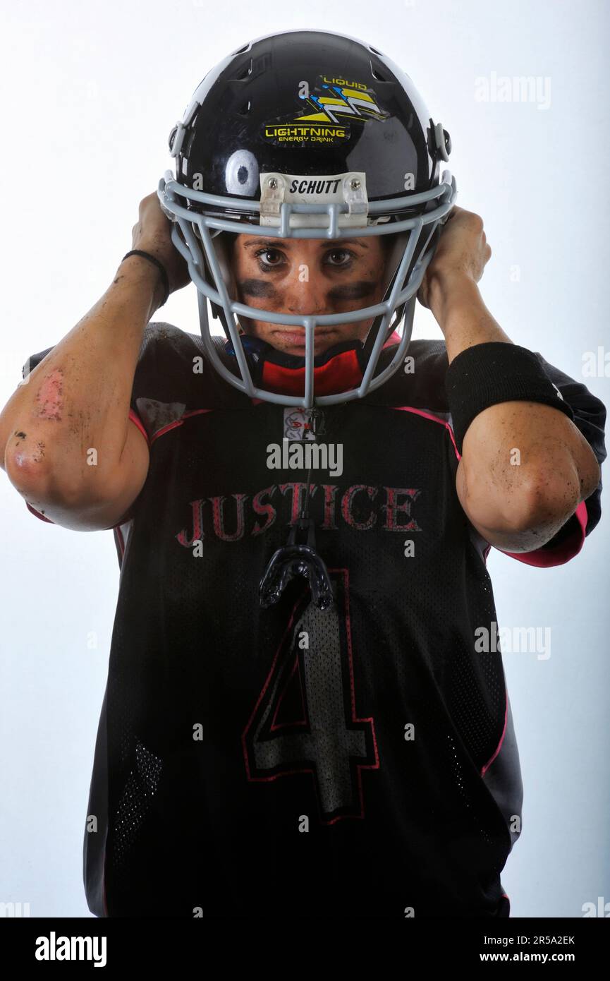 Female Pro Football Player Stock Photo - Alamy