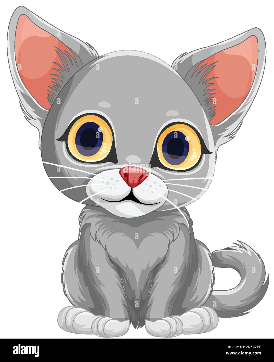 Cute cat cartoon character illustration Stock Vector Image & Art - Alamy