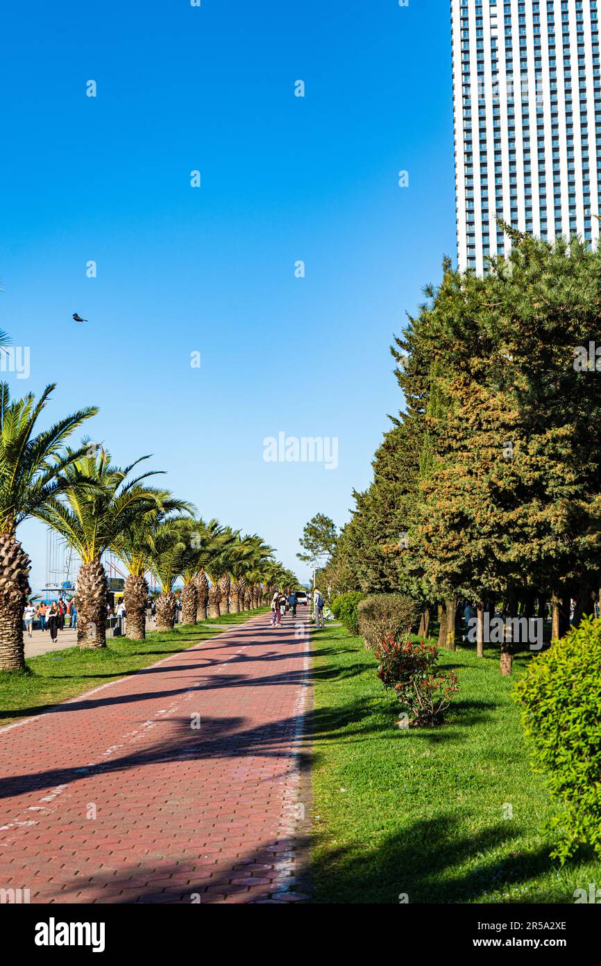 Batumi view with modern and old town Stock Photo - Alamy