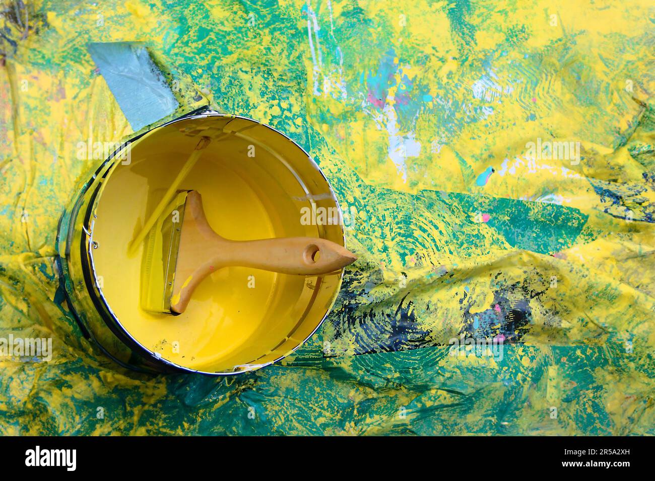 Top view painting hi-res stock photography and images - Alamy