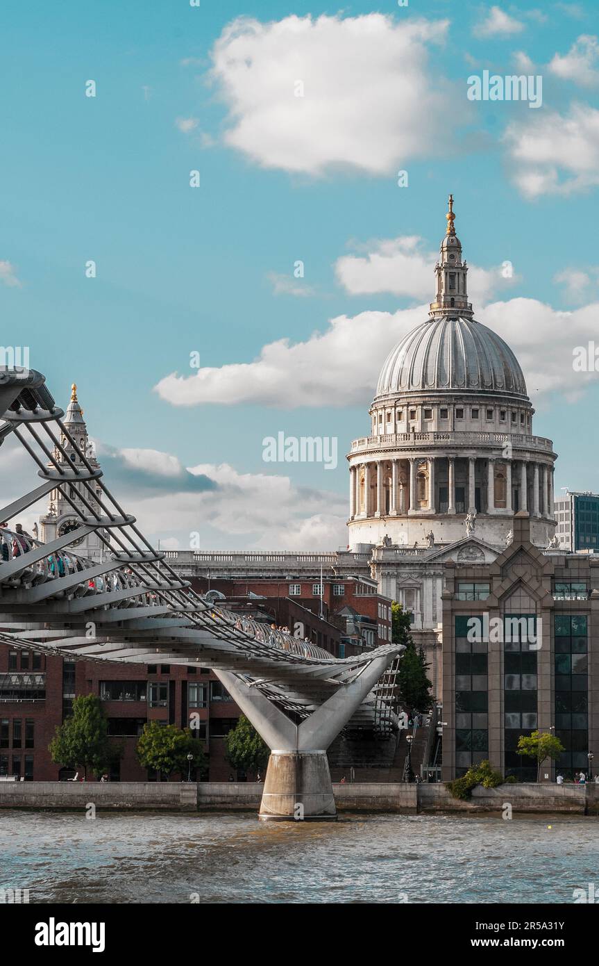 London, UK - June 02, 2023 - View of the St. Paul Cathedral and ...