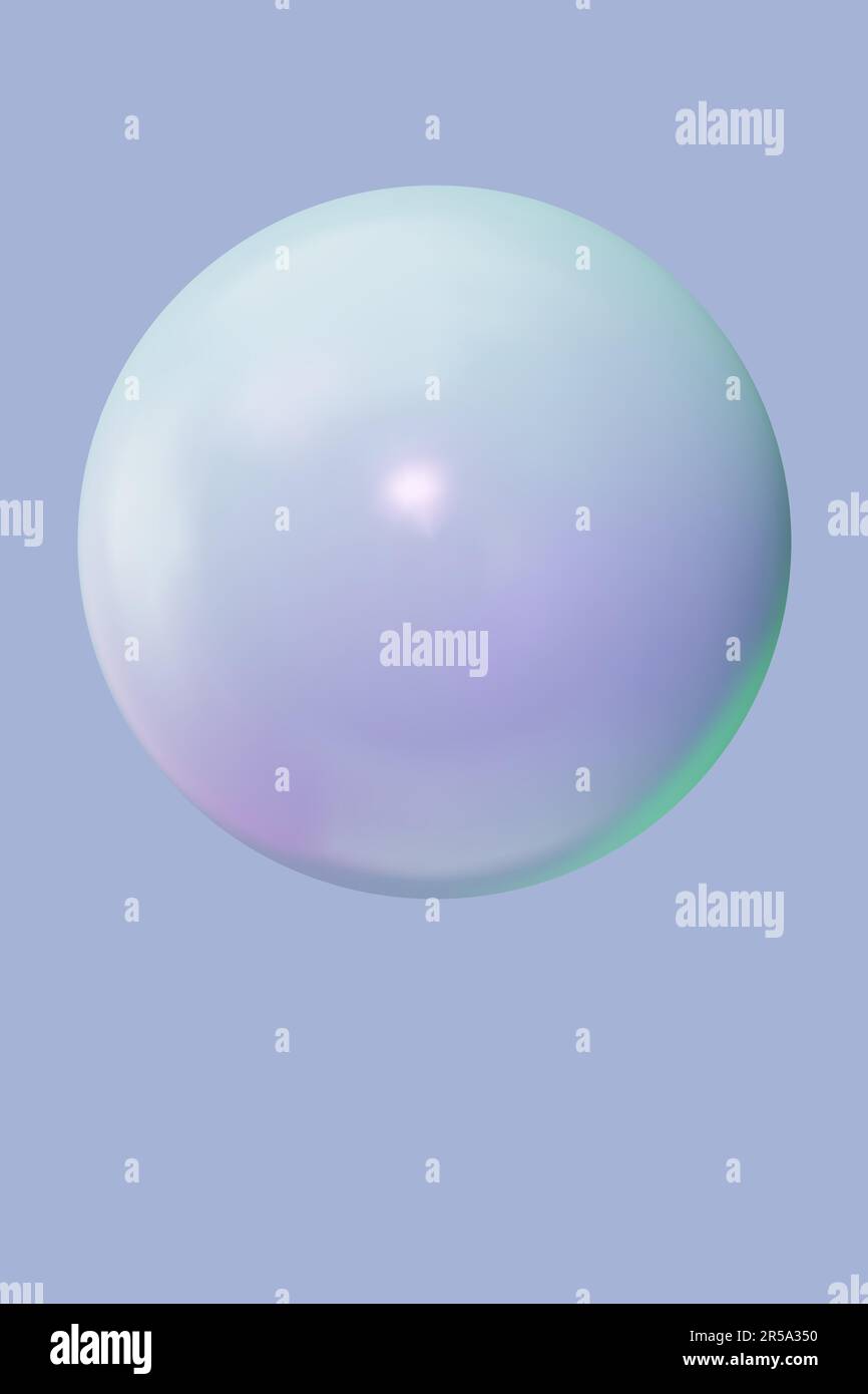 3d plastic abstract light purple banner. Vertical violet gradient ...