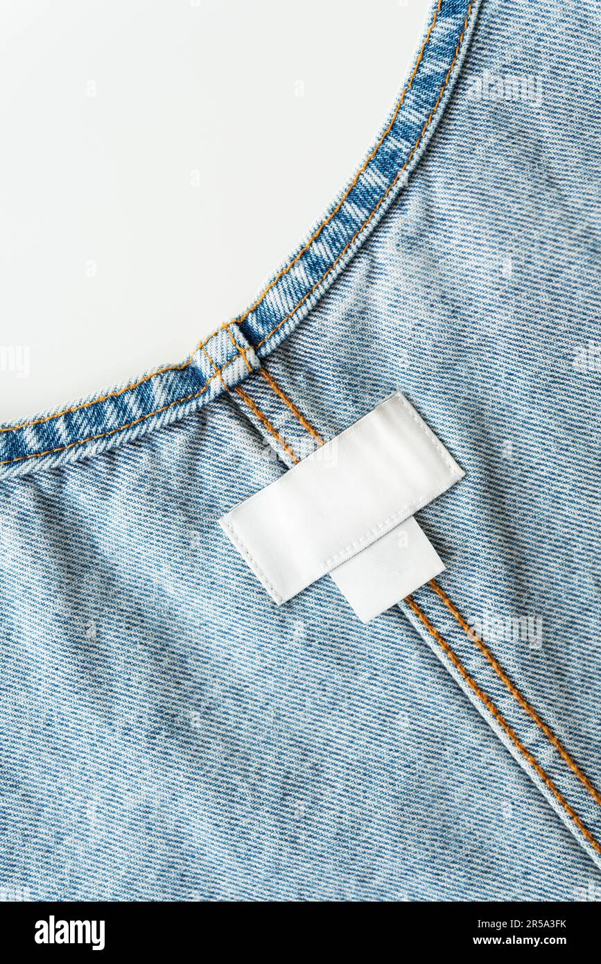 Denim care label hi-res stock photography and images - Alamy